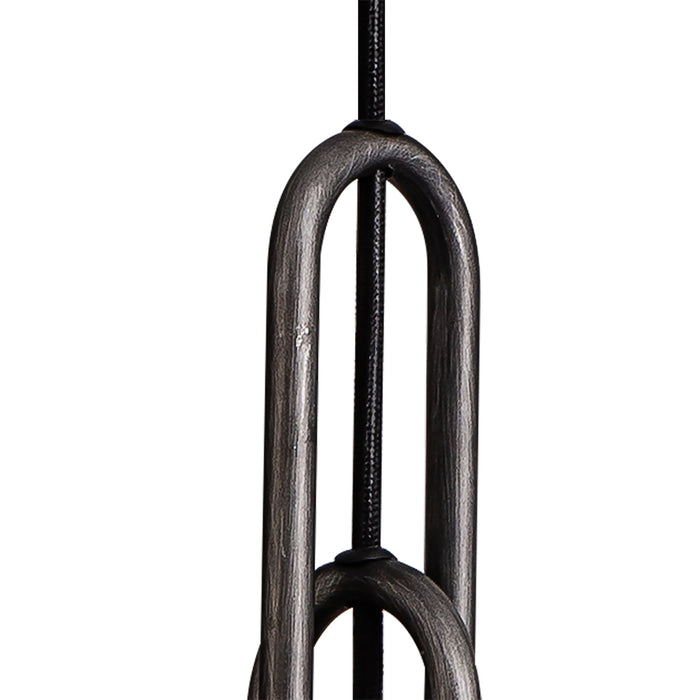 Nelson Lighting NL84409 Acme Linear Suspension Kit Aged Pewter/Matt Bl