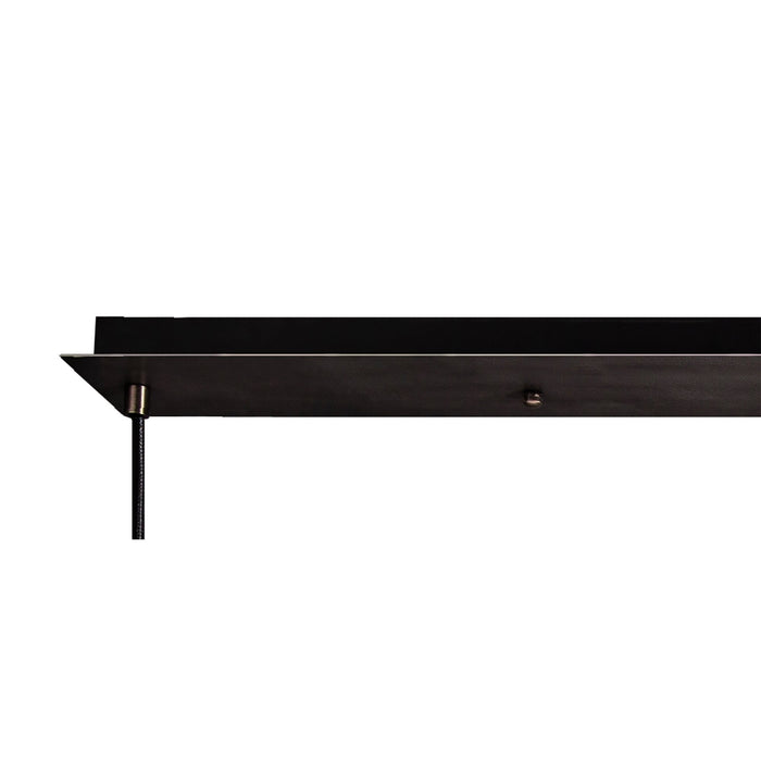 Nelson Lighting NL84429 Acme Linear Suspension Kit Aged Pewter/Matt Bl